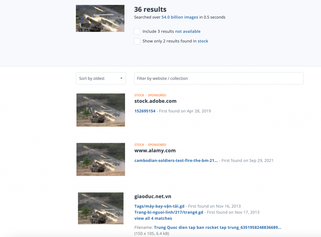 FALSE: Photo of the Vampire multiple rocket launcher hitting Russian ...